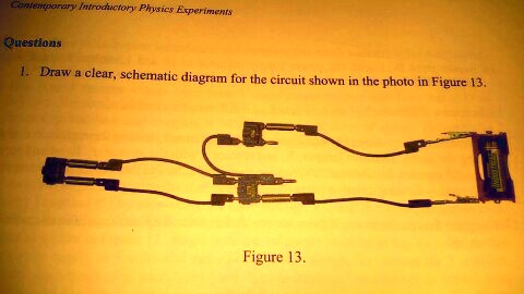 SOLVED: draw a clear, schematic diagram for the circuit shown in the ...