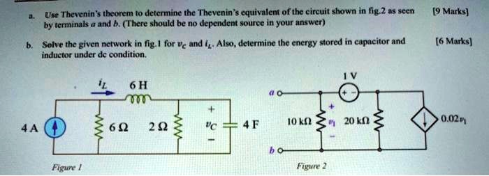 SOLVED: Use Thevenin's theorem to determine the Thevenins cquivalent of ...