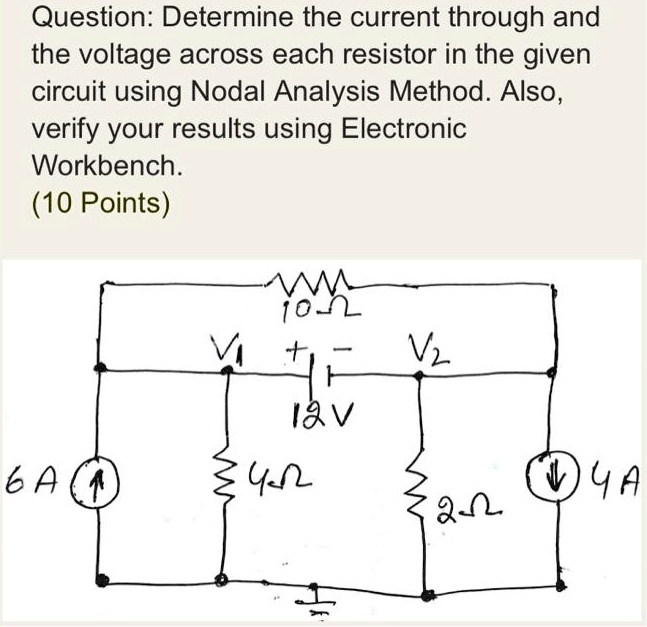SOLVED: Question: Determine the current through and the voltage across each resistor in the ...