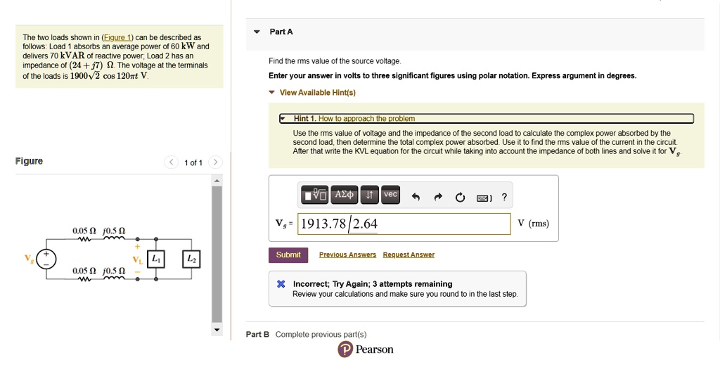 SOLVED: The two loads shown in Figure 1 can be described as follows ...