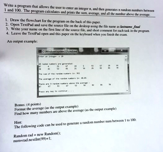 Solved Draw A Flowchart And Write Code In Java Write A Program That Allows The User To Enter An