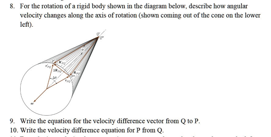 8 for the rotation of a rigid body shown in the diagram...