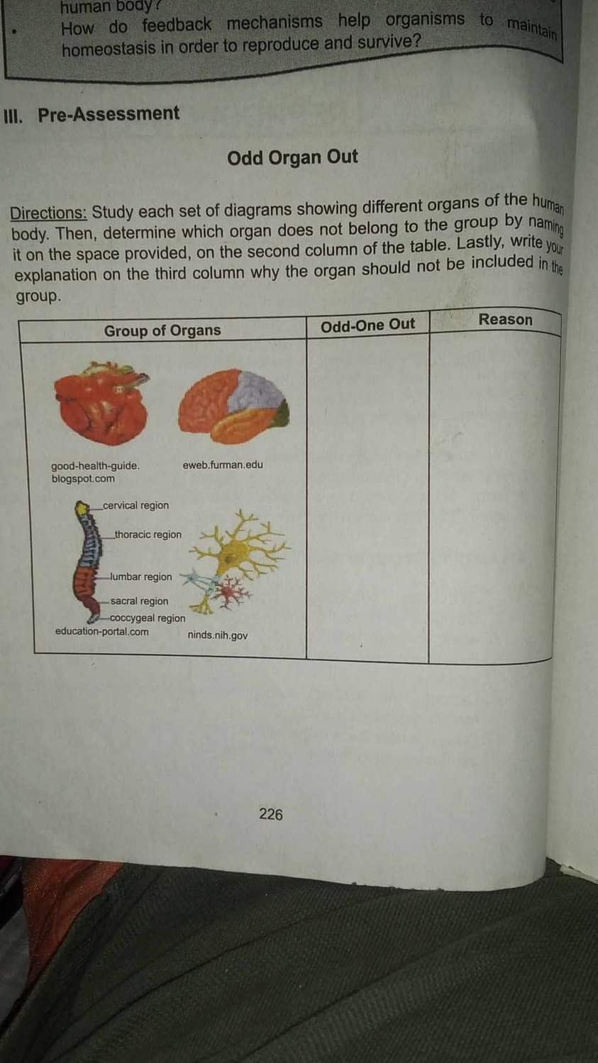 SOLVED: human body? How do feedback mechanisms help organisms to ...