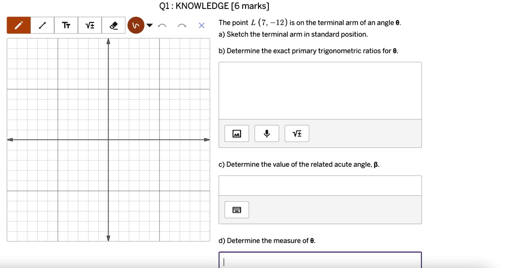 q1 knowledge 6 marks the point l 7 12 is on the terminal arm of an ...