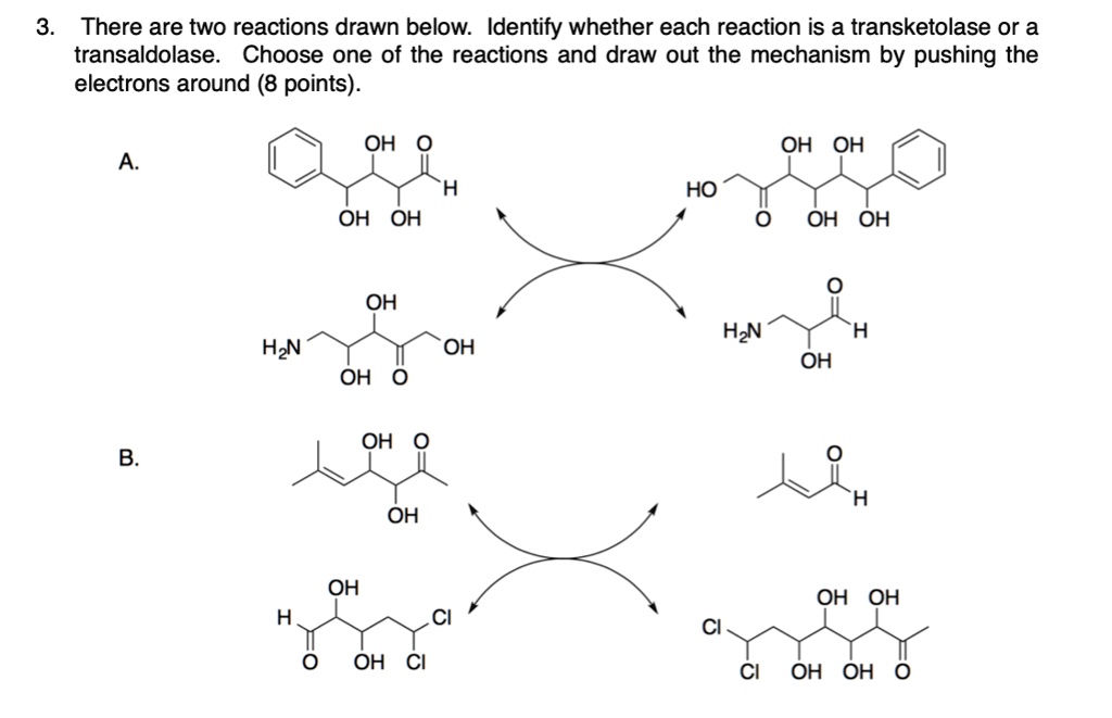 SOLVED:3_ There are two reactions drawn below: Identify whether each ...