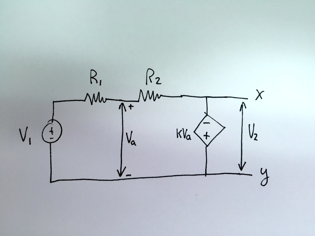 SOLVED: The figure shows the model of an operational amplifier circuit with finite open loop ...
