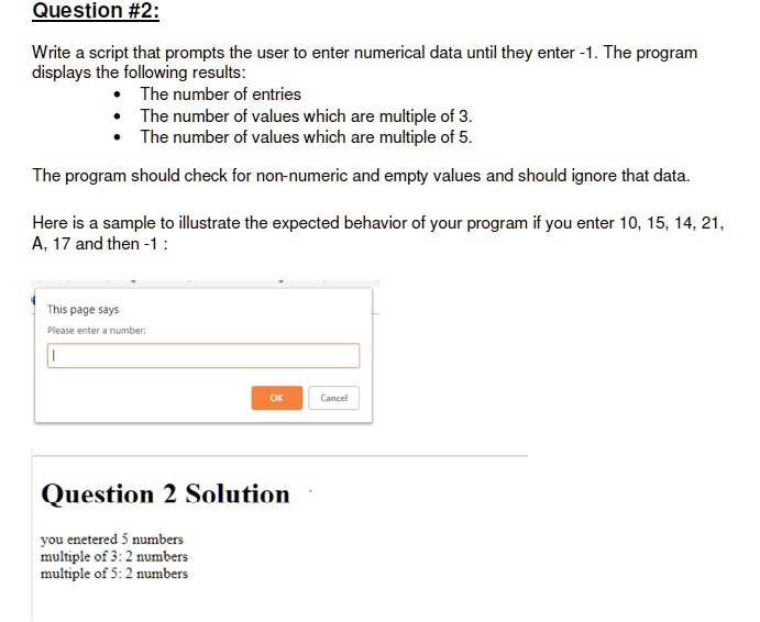 SOLVED: Write a script that prompts the user to enter numerical data until they enter -1. The ...