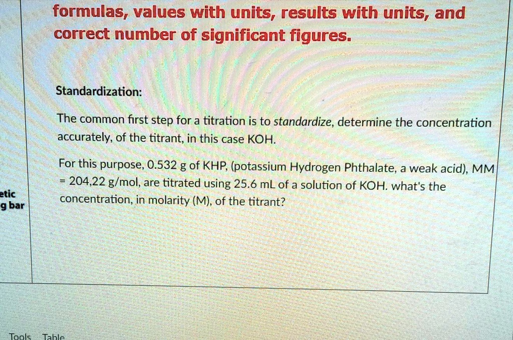 VIDEO solution: formulas, values with units, results with units, and correct number of ...