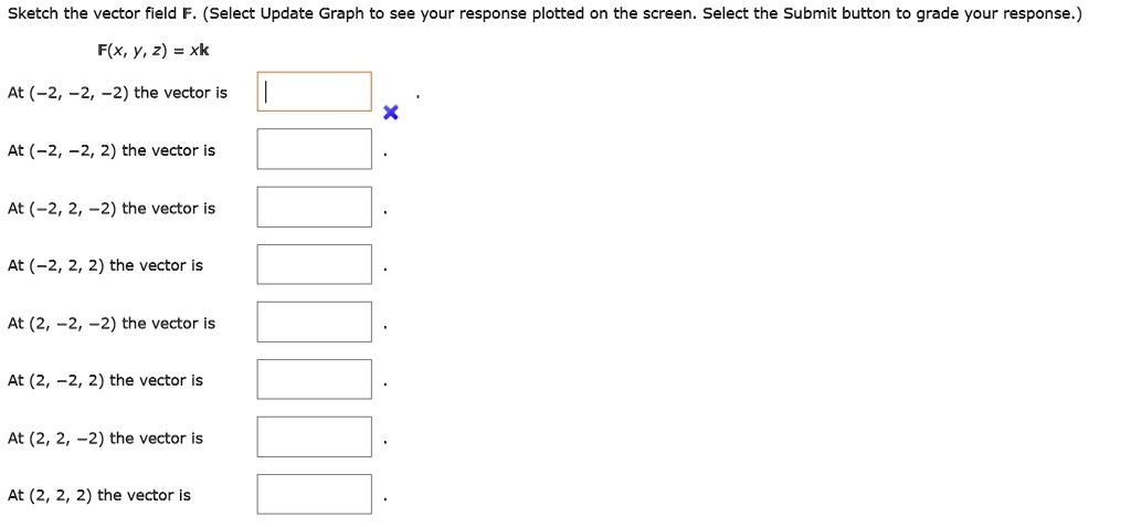 sketch the vector field f select update graph to see your response plotted on the screen select ...