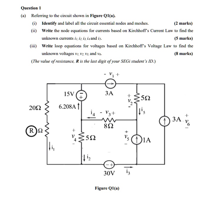 SOLVED: The last digit = 3 Question 1 (a) Referring to the circuit ...
