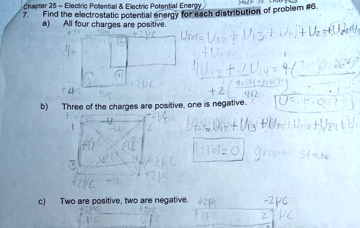 SOLVED: Chapter 25 Electric Potential Electric Potential Energy problem ...