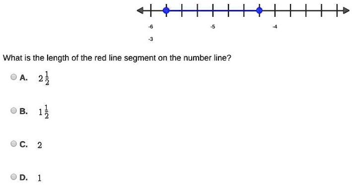 SOLVED: 'Do you mind helping me :) What is the length of the red line segment on the number line ...