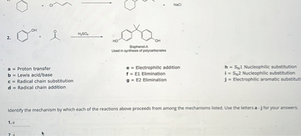 SOLVED: 2. nos Beyterala. a Prekon transfer e = Electrophilic addition ...