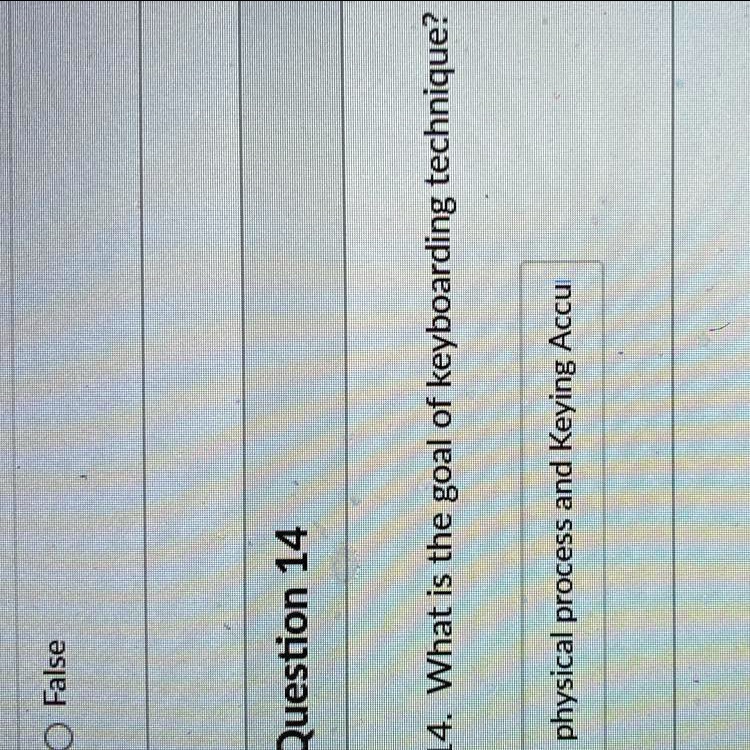 SOLVED: 'what is the goal of keyboardding technique technique ...