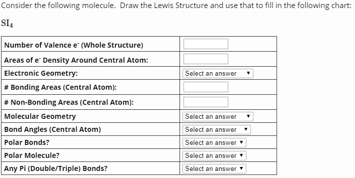 Consider the following molecule draw the lewis structure and...