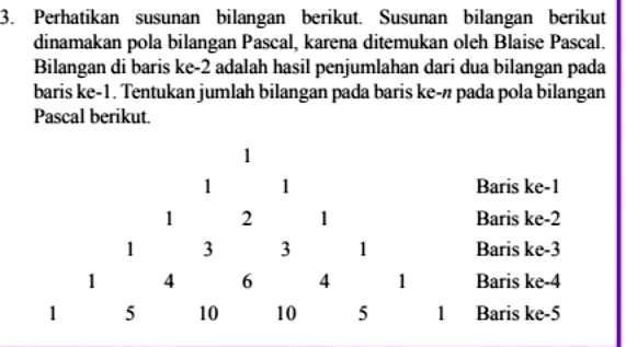 SOLVED: tolong bantu jawab pliss Perhatikan susunan bilangan berikut ... SOLVED: tolong bantu jawab pliss Perhatikan susunan bilangan berikut ...