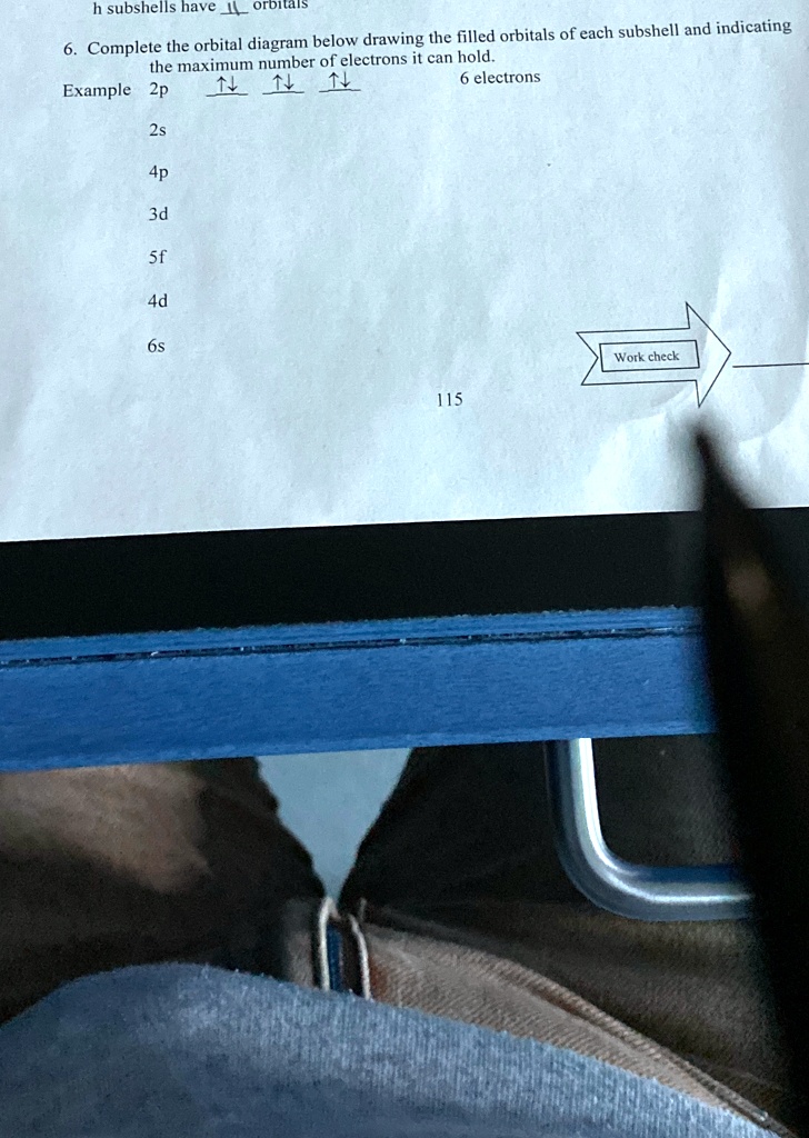 h subshells have orbitals 6 complete the orbital diagram below drawing ...