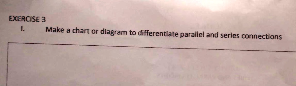 SOLVED: "EXERCISE 31. Make a chart or diagram to differentiate parallel ...