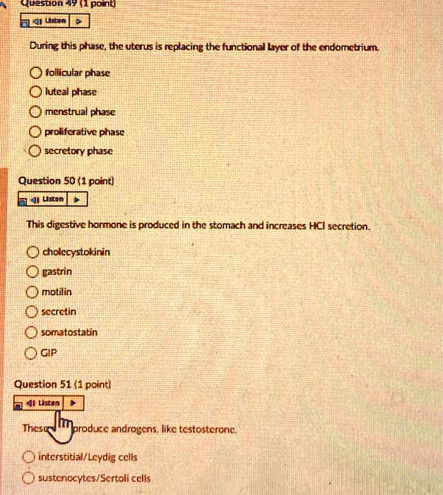 Uterus Proliferative Phase Of Microscopy