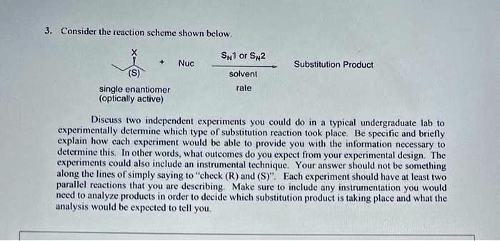 SOLVED: Consider the reaction scheme shown below: X + (S) single ...