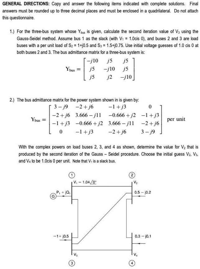 SOLVED: GENERAL DIRECTIONS: Copy and answer the following items indicated with complete ...