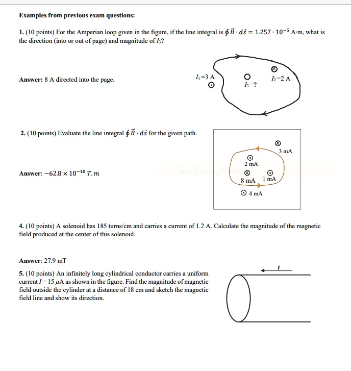 SOLVED: Examples from previous en questions: (I0 points For the ...