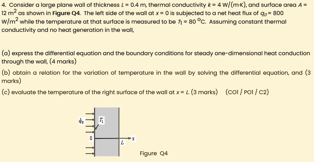 4consider a large plane wall of thickness l04 mthermal conductivity k4 ...