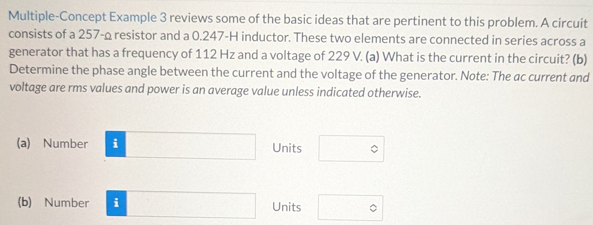 SOLVED: Multiple-Concept Example 3 reviews some of the basic ideas that are pertinent to this ...
