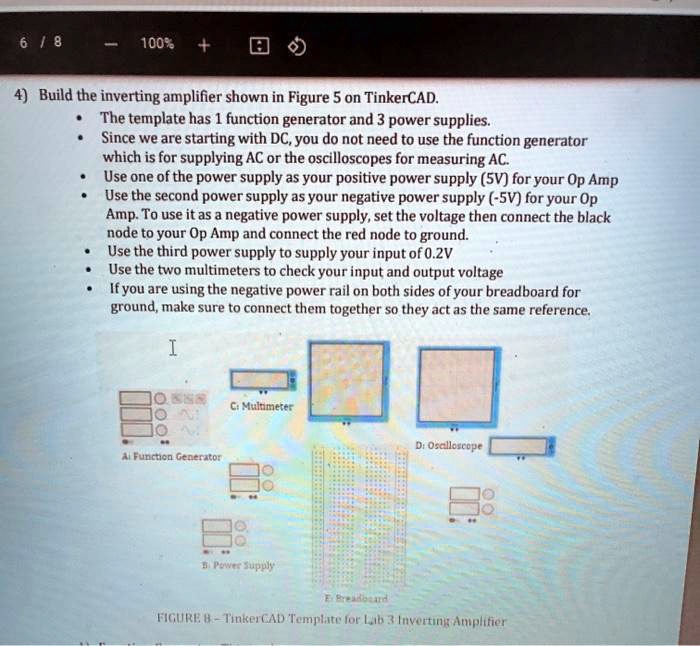 SOLVED: Link to template: https://www.tinkercad.com/things/fTdcowWmpEhPlease build the circuit ...