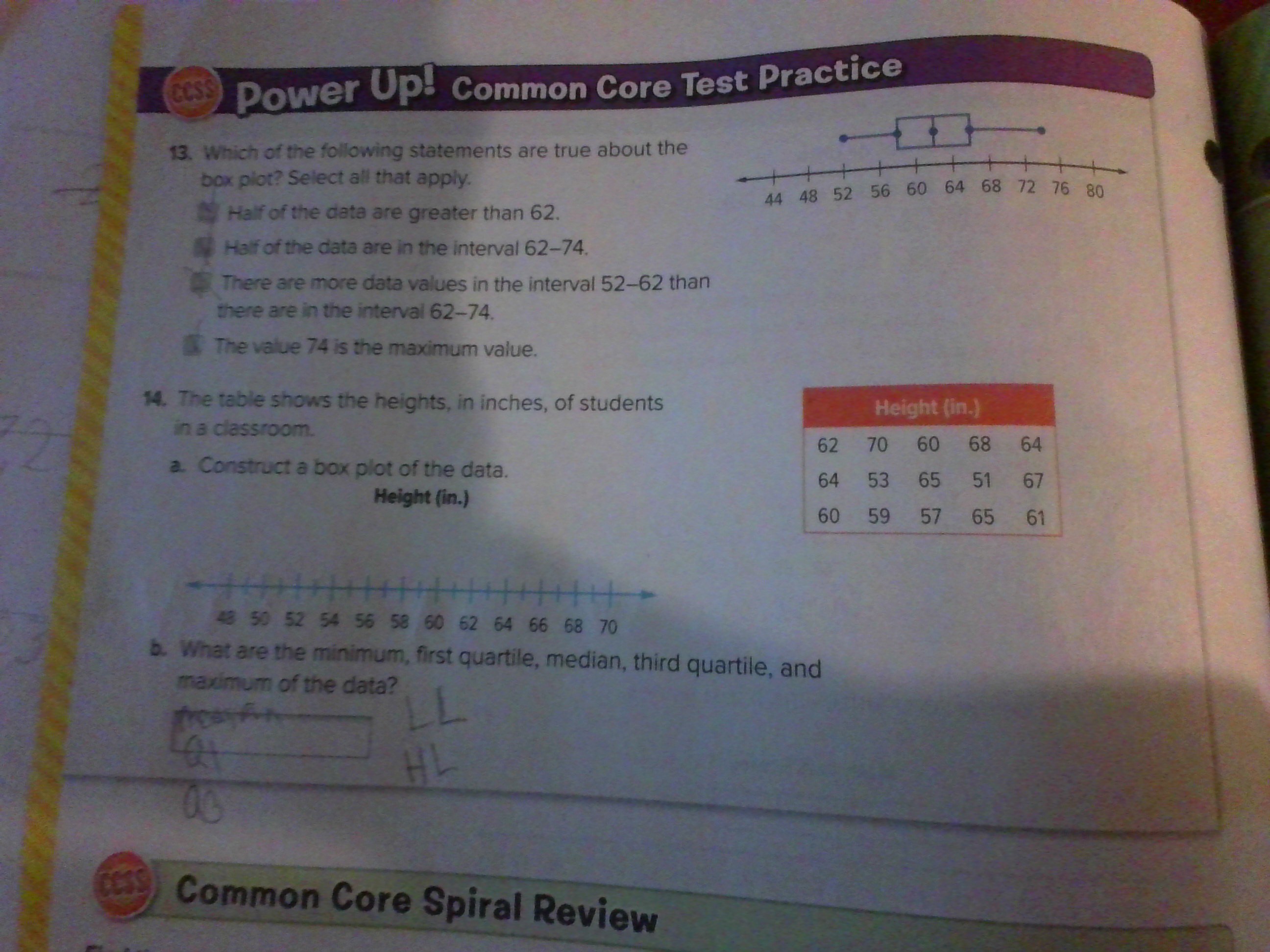 ccs power upl common core test practice 13 which of the following ...