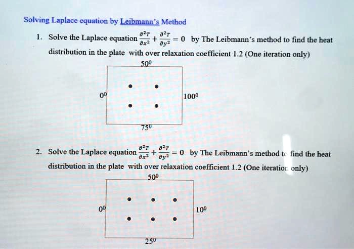 SOLVED: Solving Laplace equation by Leibniz's Method Distribution in ...