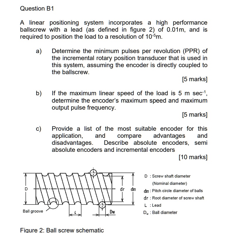 SOLVED: A linear positioning system incorporates a high-performance ...