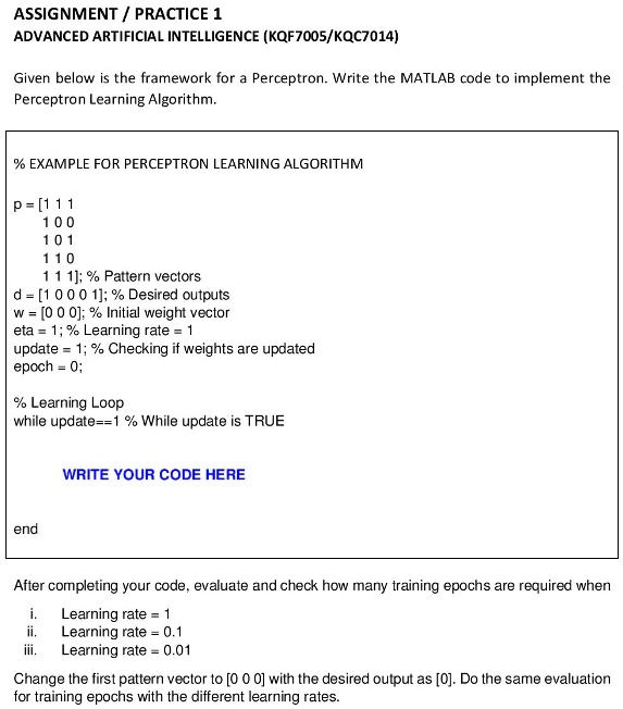 Solved Text Assignmentpractice 1 Advanced Artificial Intelligence Kqf7005kqc7014 Given 