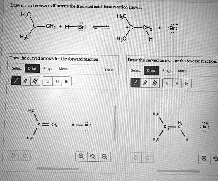 draw curved atows t0 illustrate the bronsted acid base reaction shown hc hc c chz abr chz hyc hc ...