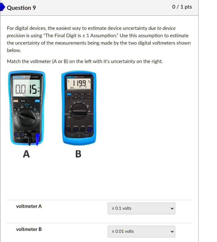 SOLVED: Texts: The voltmeter labels A and B are wrong. What are the ...