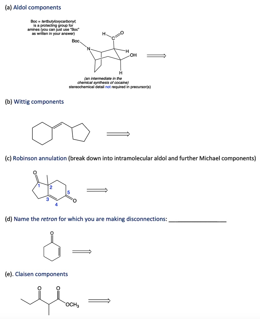 (a) Aldol components Boc = tertbutyloxycarbonyl; is a protecting group ...