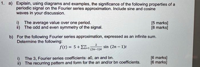 explain using diagrams and examples the significance of the following ...