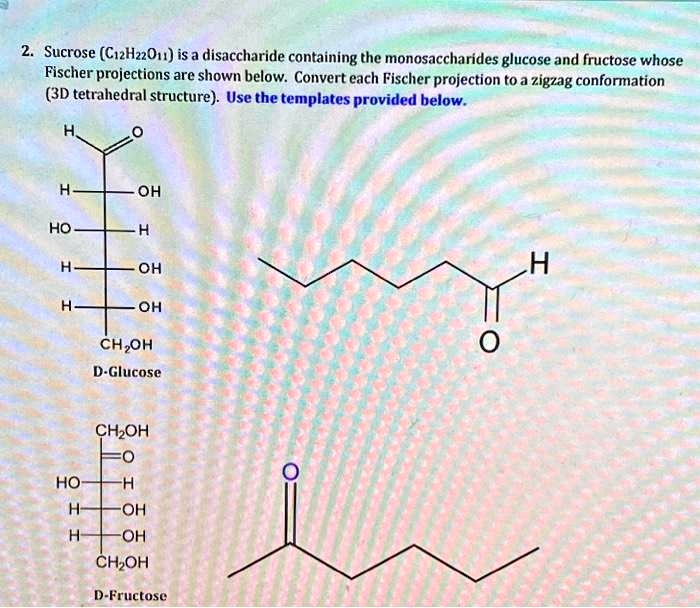 Solved 2 Sucrose C12h22o11 Is A Disaccharide Containing The Monosaccharides Glucose And