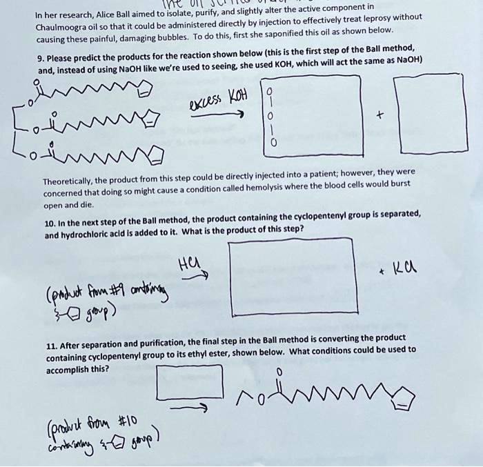 SOLVED: Ui In her research; Alice Ball aimed to isolate purify, and ...