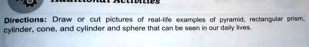 Directions: Draw or cut pictures of real-life examples of pyramid ...