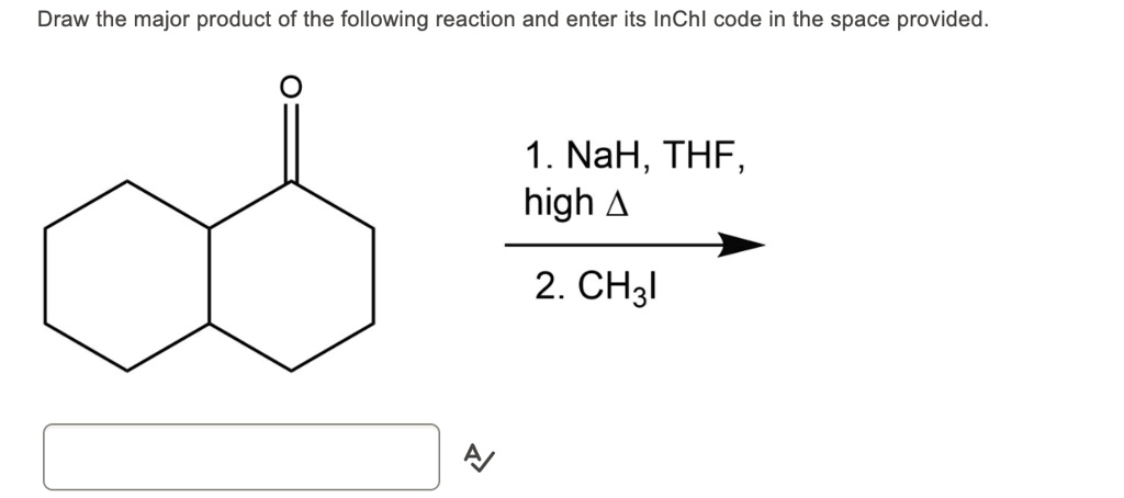SOLVED: Draw the major product of the following reaction and enter its ...