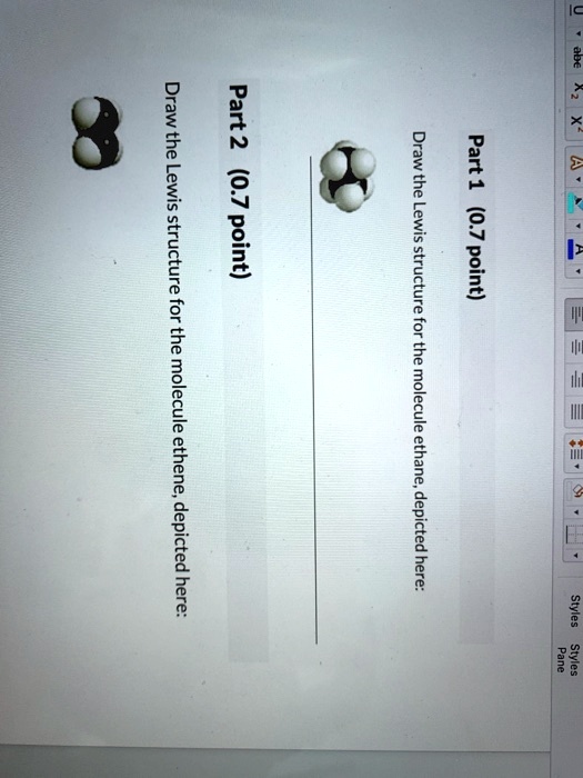 SOLVED: Draw the Part 2 Lewis 2 structure point) for the molecule ...