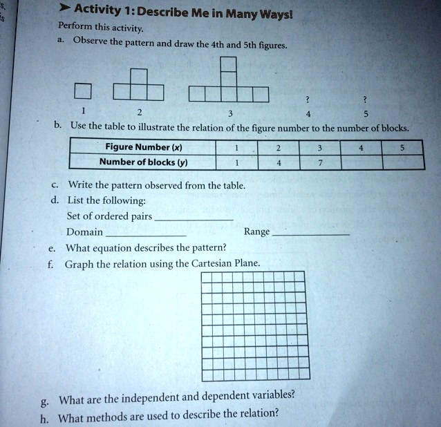 SOLVED: 'Pwede po pa answer thank you po? Activity 1: Describe Me in ... SOLVED: 'Pwede po pa answer thank you po? Activity 1: Describe Me in ...
