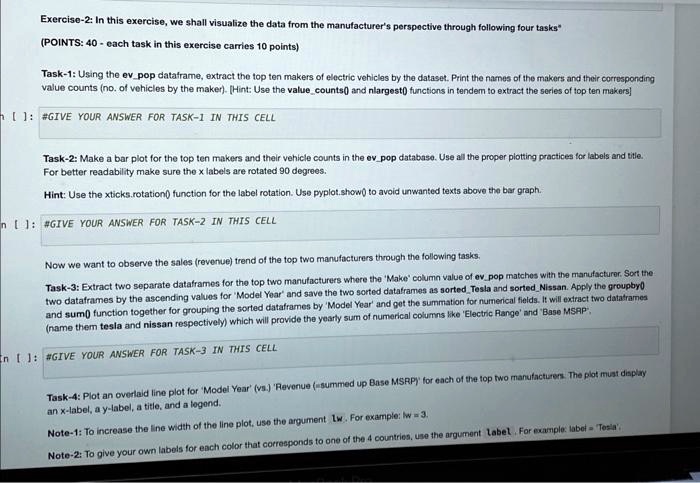 jupyter notebook and python code exercise 2in this exercise we shall ...