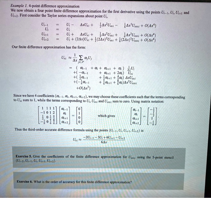 example 4 point diflerence approximation nol obtain four point finite difference approximation ...