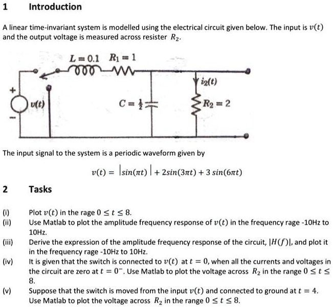 1 Introduction A linear time-invariant system is modelled using the ...