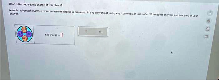 What is the net electric charge of this object? Note for advanced students: you can assume ...