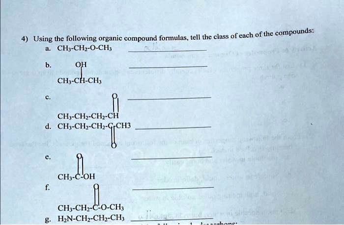 Solved A Ch3 O Ch B H2o C Ch4 D Ch3 Ch Ch Ch3 E Ch3 C Oh F Ch3