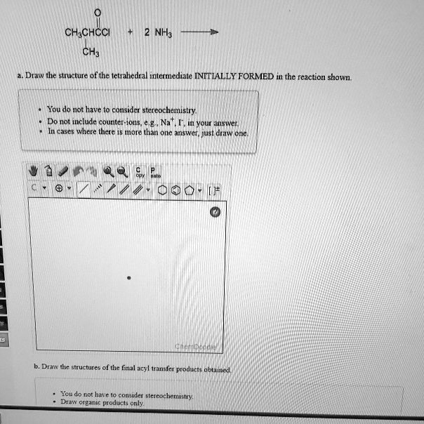 Text: CH3CH2Cl CH3CH2Cl NH3 Draw the structure of the Ictrahedra ...