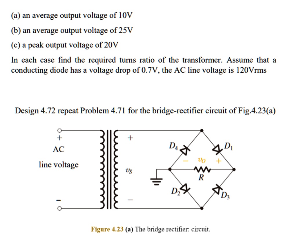SOLVED: An average output voltage of 10V (6), an average output voltage ... SOLVED: An average output voltage of 10V (6), an average output voltage ...